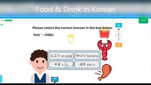 Food Korean BOOM Cards Food & drink | FOOD Korean Distance Learning Food