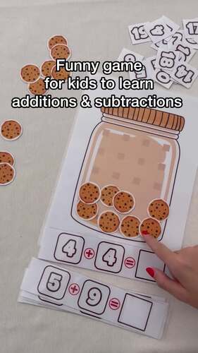 Cookies Addition and Subtraction Within 20 | Missing Addends | Math ...