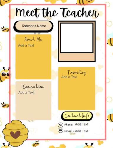 Back to School Meet the Teacher Templates – Google Slides Editable!