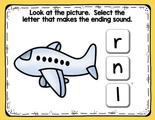 Ending Sounds Digital Center for Google Slides™ by K is for Kinderrific