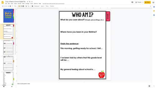 Back to School Activity DIGITAL Flip Book | Distance Learning | TPT