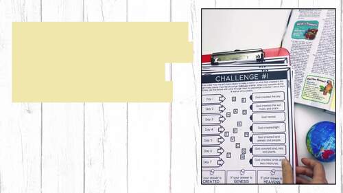 7 Days of Creation Escape Room | Creation Bible Story Sunday School Lesson