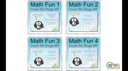 Math Fun 4: Count the things left (BOOM distance learning counting puzzles)