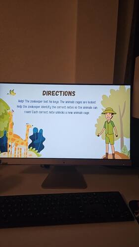 Zoo Beats Bass Clef Interactive Elementary Music Activity Game | TPT