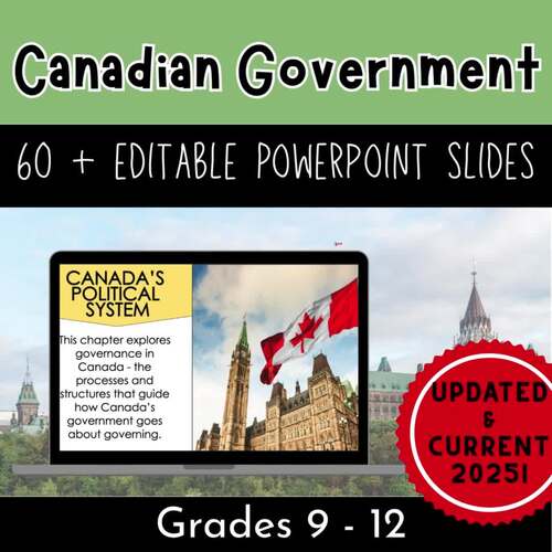 Canadian Government | Canada's Political System POWERPOINT | TPT