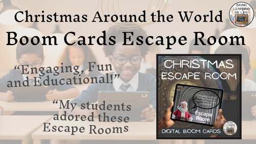 Christmas Around the World BOOM Cards Escape Room | Digital ELA Reading ...