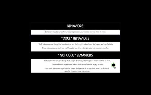 Cool Vs. Not Cool Interactive PDF by Miss Bee Havior | TPT