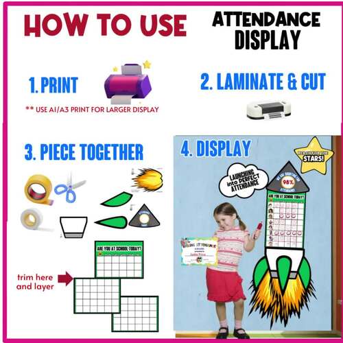 Attendance Display, Attendance Tracker, Attendance awards, Daily attendance