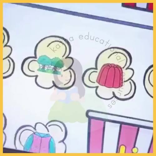 Popcorn Sorting Letters A-Z (LOW PREP) by Katha Educational Resources