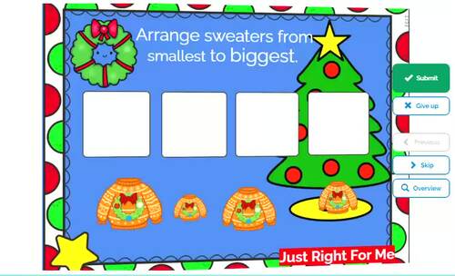 Christmas Ugly Sweater Sort BOOM CARDS by Just Right For Me | TPT