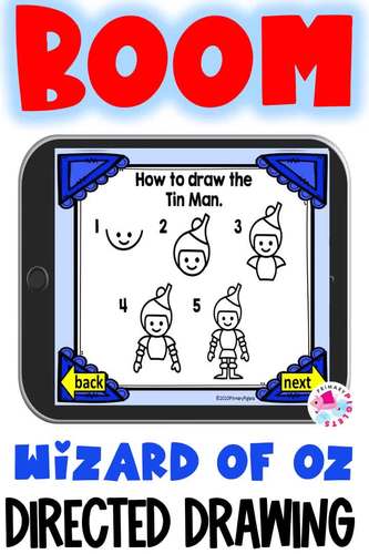Directed Drawings Boom Cards The Wizard of Oz by Primary Piglets