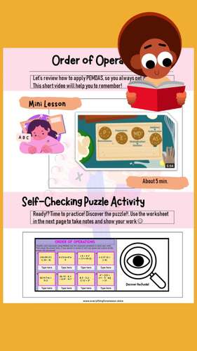 7th Grade Summer Math Packet - End of Year Review - MiniLessons + Self ...