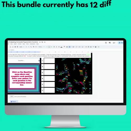 Trigonometry Activities GROWING Bundle - Both Digital & Print Activities