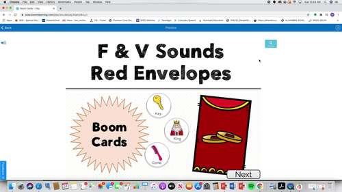 F & V Articulation Boom Cards™ - Chinese New Year | TpT