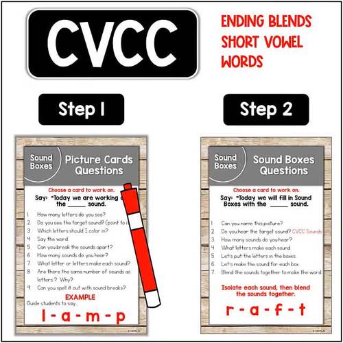 CVCC / CCVC Sound Boxes | Phoneme Segmentation | Guided Reading Word Work