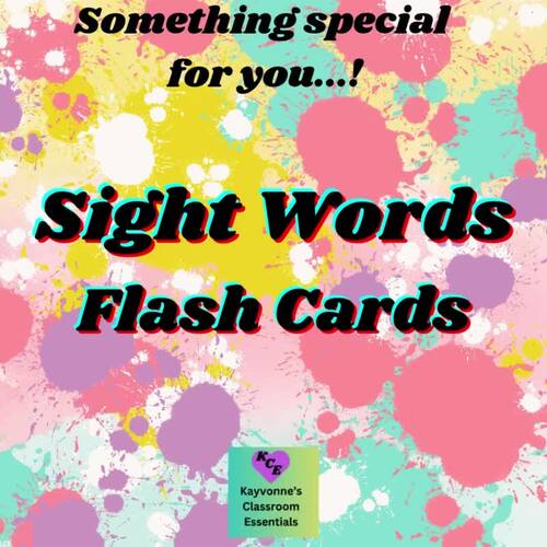 Sight Word Flash Cards | Color-by-Code Sight Word Activities | Pre ...