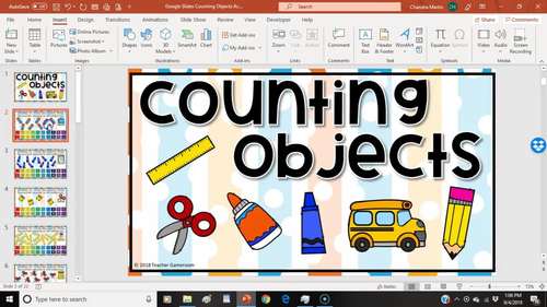 Counting Objects Google Activity by Teacher Gameroom | TpT