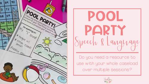 Low Prep Summer Themed Speech Therapy Activities by Shelby the SLP