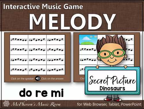 Solfege Interactive Melody Game Do Re Mi Dinosaur {Reveal the Secret ...