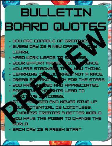 Printable Bulletin Uppercase Alphabet Letters Space Theme Classroom ...