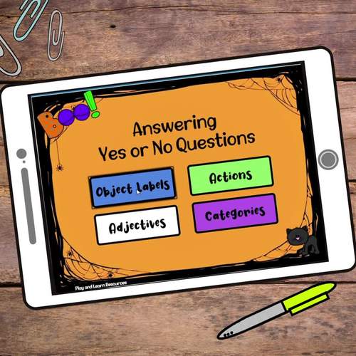 Halloween Yes No Questions Boom Cards by Play and Learn Resources
