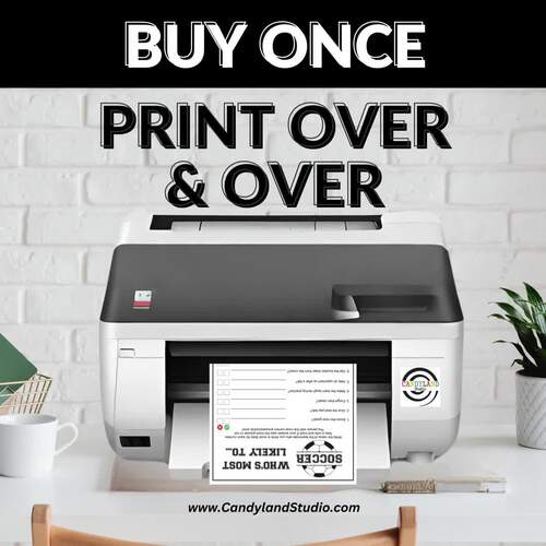 Soccer Find Someone Who Team Building Ice Breaker Game Printable PDF