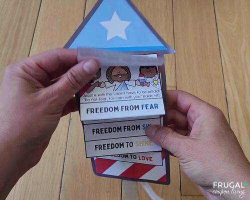 Freedom in Jesus Fourth of July Bible Craft, Kids' Patriotic Religious ...