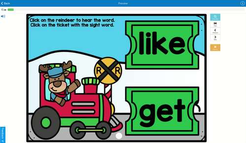 Kindergarten Sight Word Boom Cards December Center Activities | TPT