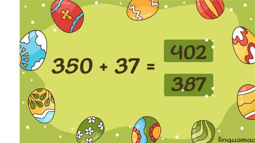 Easter Addition and Subtraction within 1000. Interactive quiz by ...