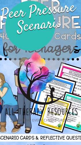 PEER PRESSURE Scenario Cards for Teenagers I Red Ribbon Week Lesson ...