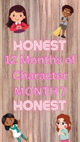 Honesty Character Building SEL Elementary Unit - Worksheets, Play, Crafting