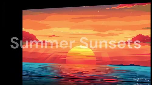 Colorful Summer Sunset Images for Slide Presentations | PPT, PNG ...