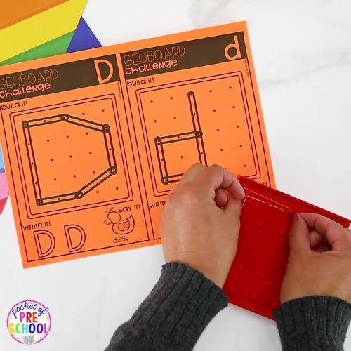 Geoboard Alphabet Letter Mats - Fine Motor Fun! | TPT