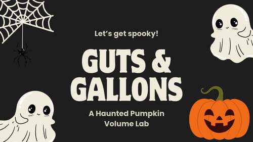 Haunted Pumpkin Volume Lab | Halloween Math Activity for Measuring Volume