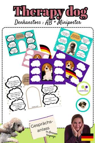 German | DaF DAZ | Therapy dog | Food for thought by Lernfitness