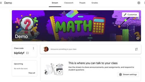 ANIMATED Banners Headers for Google Classroom™ | MATH | Set 2 | TPT