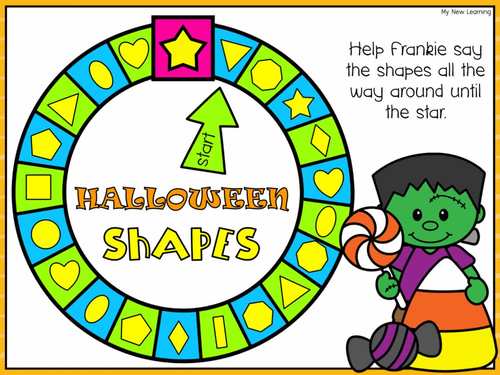 PreK Kindergarten Halloween Shapes Hands-On Learning Pack by My New ...