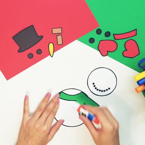 Christmas Snowman Craft | Winter Craftivity | Muñeco de Nieve | TPT