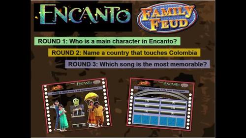 ENCANTO FAMILY FEUD GAME - FUN, ENGAGING, INTERACTIVE CLASS ACTIVITY