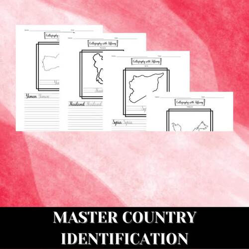 COUNTRIES IN ASIA | World Map | Fun, Educational Cursive Writing ...