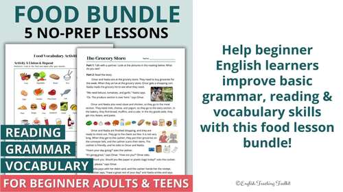 Beginner ESL Worksheets Adult ESL Short Story, Grammar, Vocabulary ...