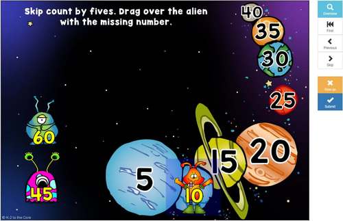 Skip Counting by 5 to 120 | Outer Space Math | BOOM Cards | Digital ...