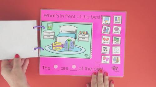 IN FRONT + PLURALS + Clothes Interactive Book & Sentence Formulation ...