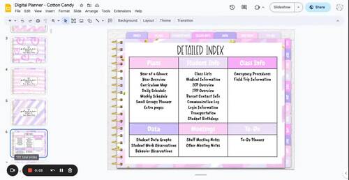 Google Slides Digital Teacher Planner | Digital Planner Fully Editable