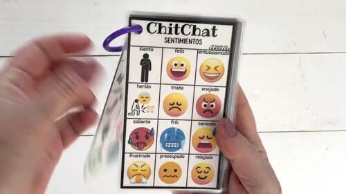 Spanish ChitChat Mini Communication Board Set, 16 Boards for AAC ...