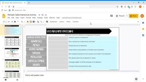Periodic Table of Elements Activities - Digital Google Slides™ and Print