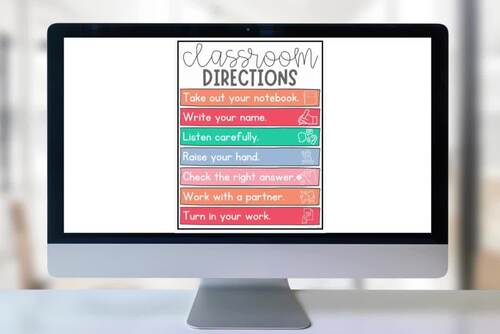 ESL Classroom Decor ESL Printable Posters for English Language Learners