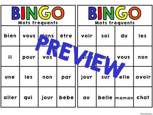 French Colours (Colors) Sight Words - Mots fréquents - Les couleurs