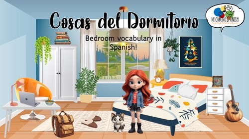 Cosas del DORMITORIO (Bedroom Vocabulary in Spanish) VIDEO with Review!