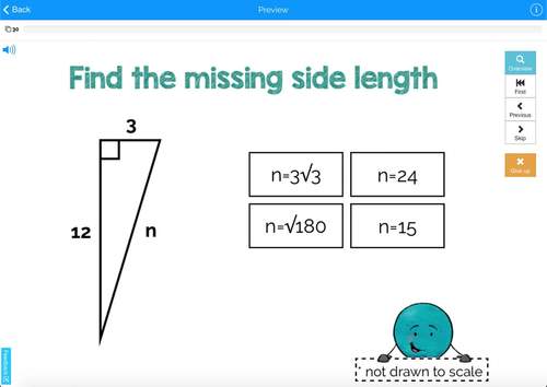 Pythagorean Theorem and Special Right Triangles Boom Cards - Distance ...